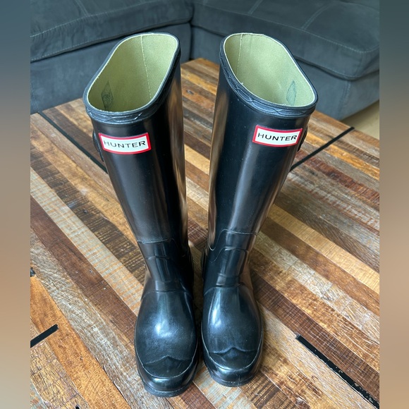 Hunter | Shoes | Hunter Original Tall Gloss Bootshuntress Gloss New ...